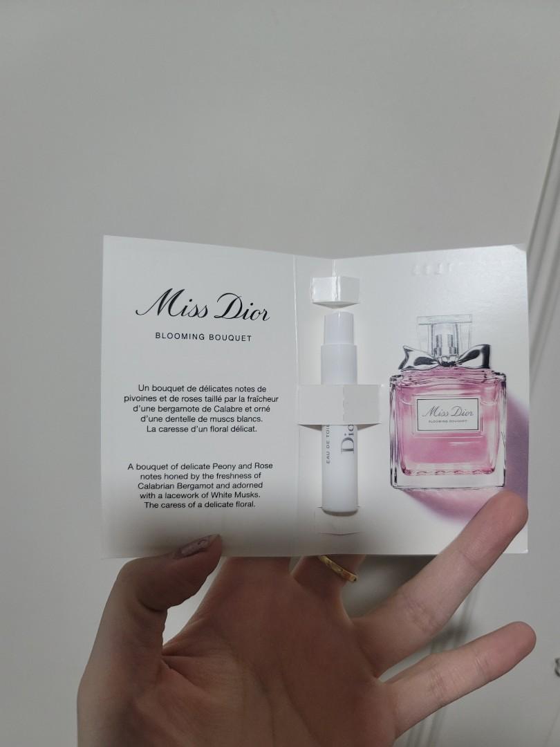 Miss Dior Blooming Boquet Sample, Beauty & Personal Care, Fragrance ...
