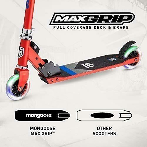 Mongoose Trace Youth/adult Kick Scooter Multiple Colors Red/blue 100mm ...