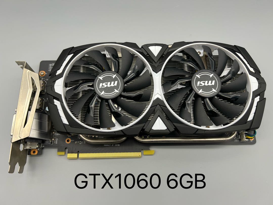 MSI GTX1060 6GB OC /顯示卡/顯卡/Display Card NVIDIA GeForce GTX1060, 電腦＆科技, 電腦周邊及配件, 電腦周邊產品 - Carousell