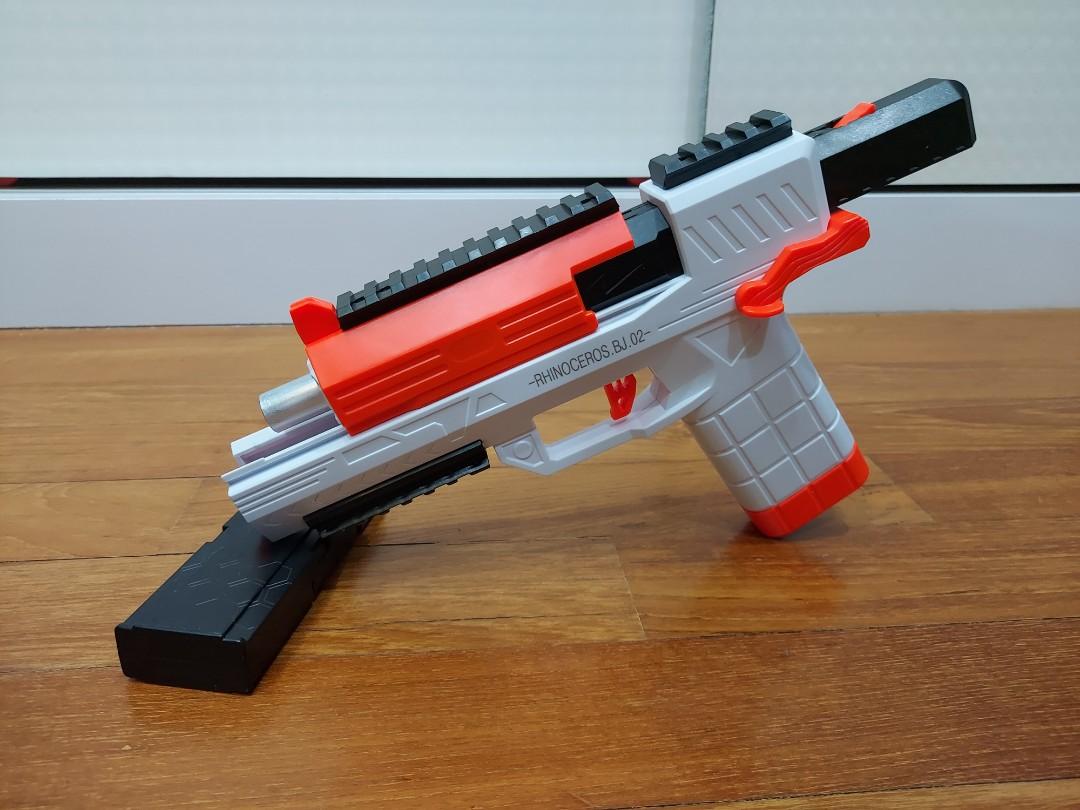 Nerf Rhinoceros "Gecko" Pistol, Hobbies & Toys, Toys & Games on Carousell