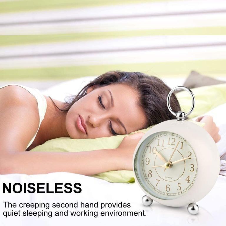 Neucox Silent Bedside Clocks Battery Operated Non Ticking Desk Clock ... Neucox Silent Bedside Clocks Battery Operated Non Ticking Desk Clock ...