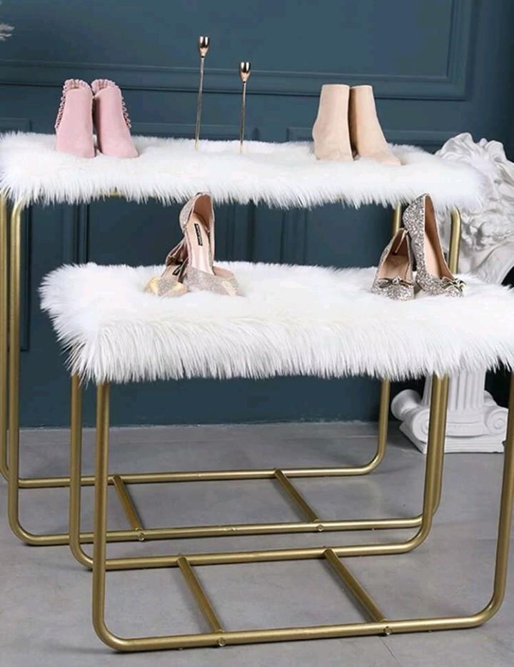 NEW STOCK 60 X 40 CM HIGH PILE LONG WHITE FUR MAT CARPET, Furniture ...