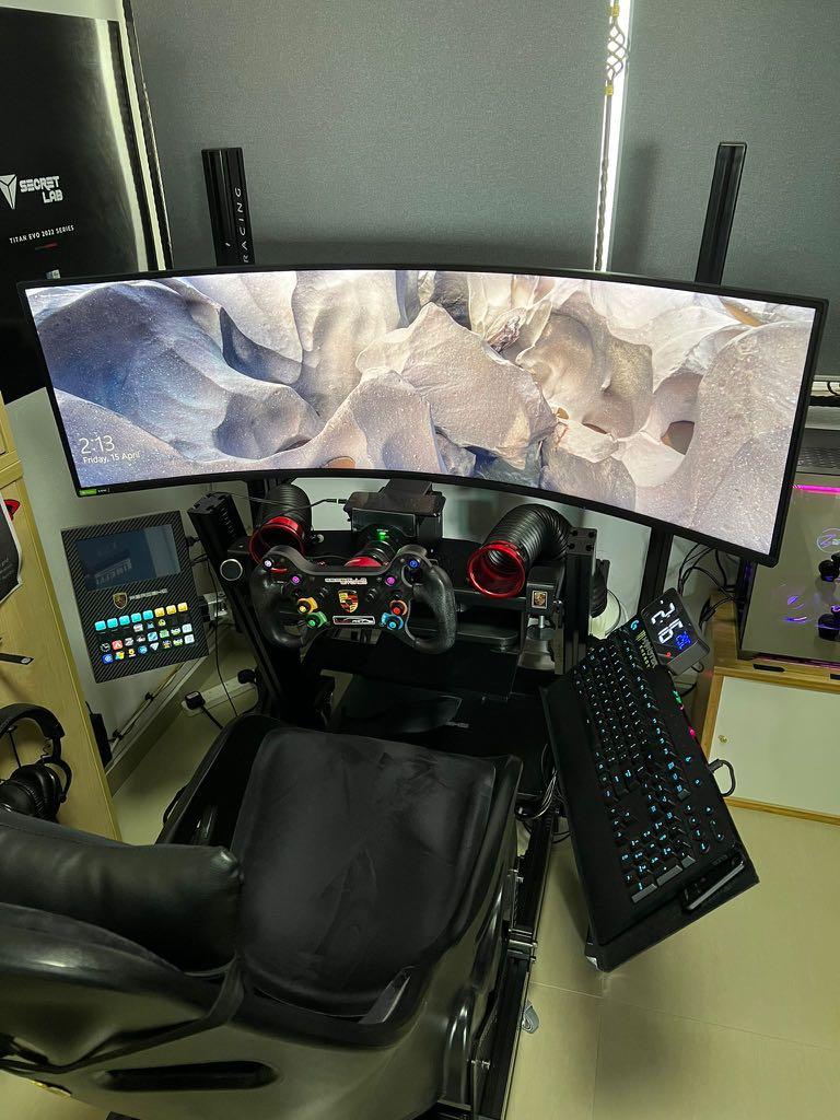 Next Level Racing F-GT Elite wheeldeck edition ES1 seat / aluminium rig ...