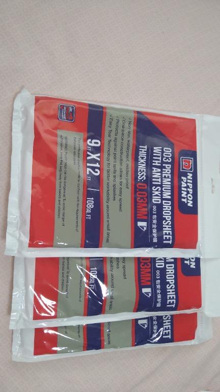 Nippon Premium Drop sheet and 60mm Masking Tape, Furniture & Home ...