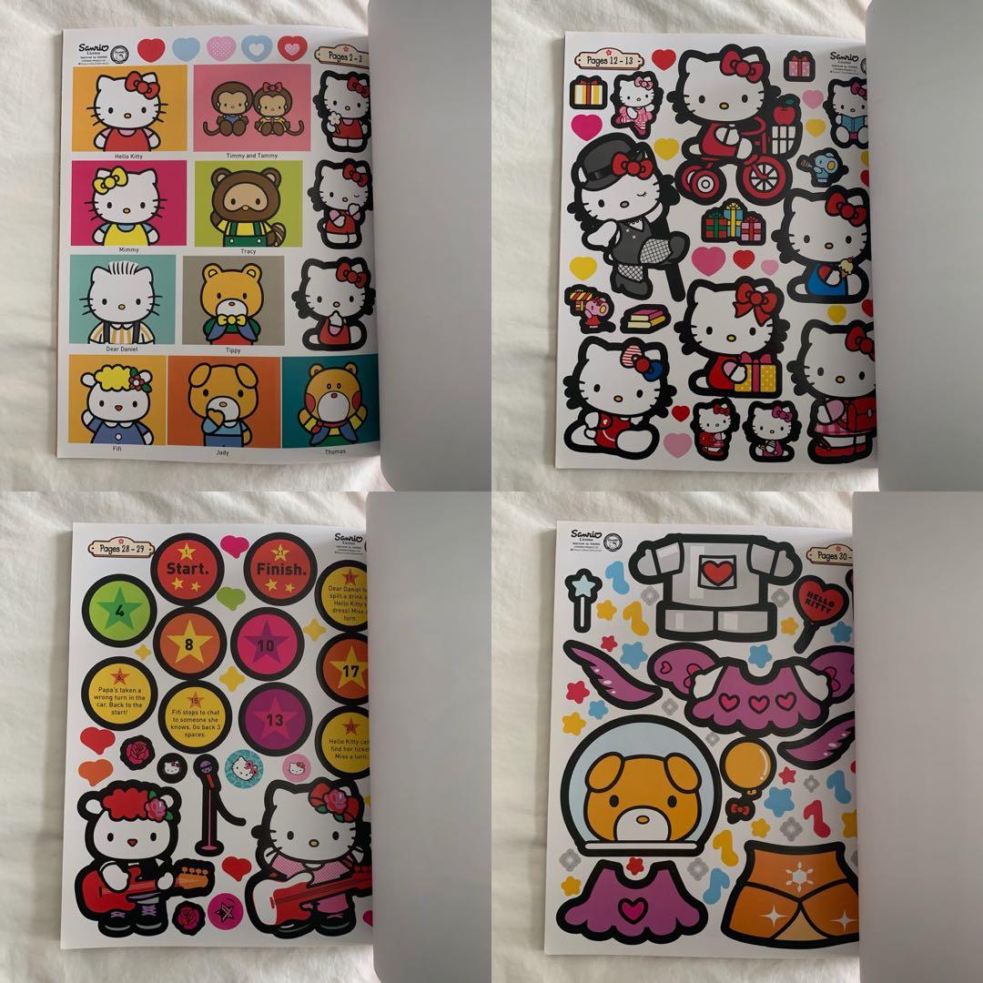 Original Sanrio Hello kitty bumper sticker collection book, Hobbies ...