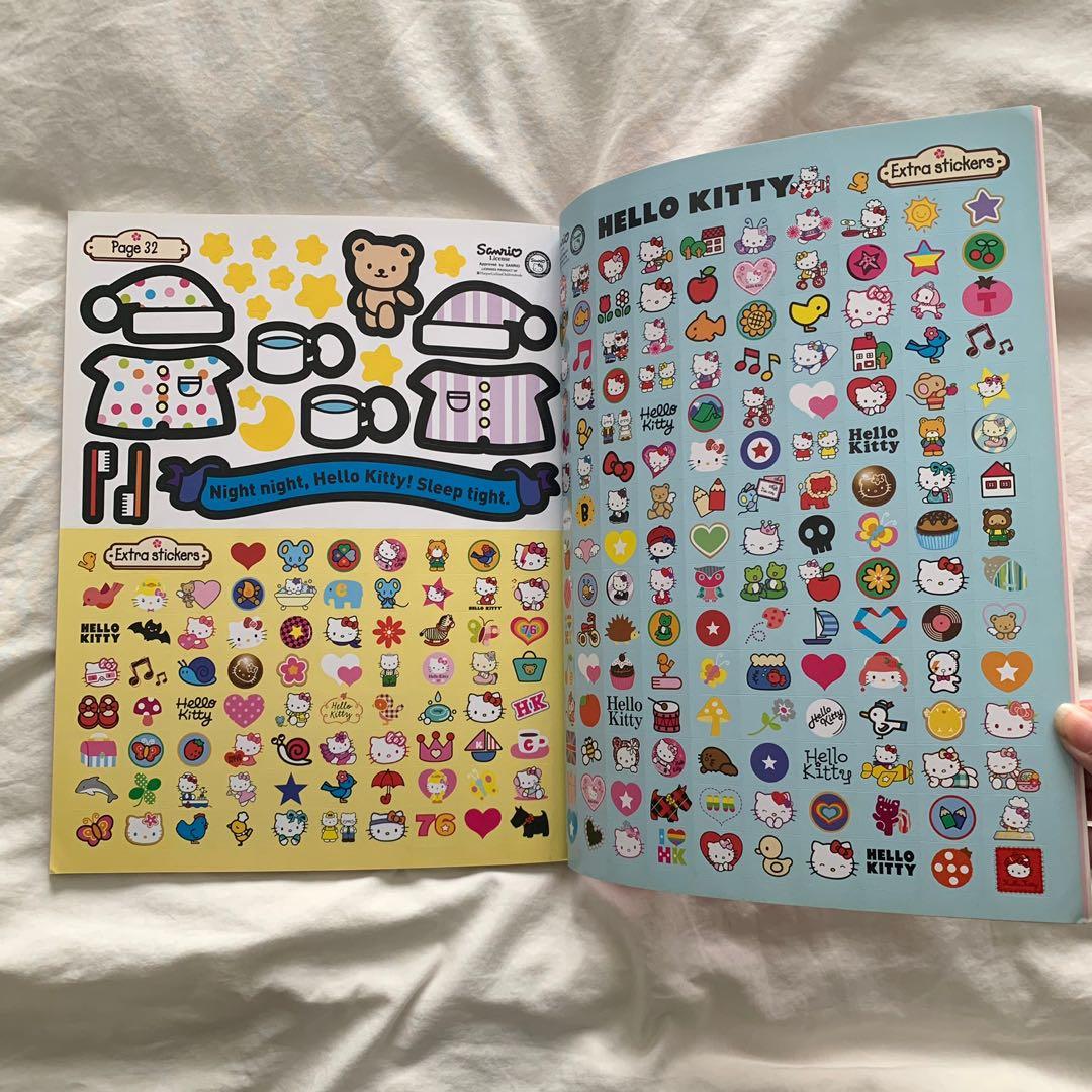 Original Sanrio Hello kitty bumper sticker collection book, Hobbies ...