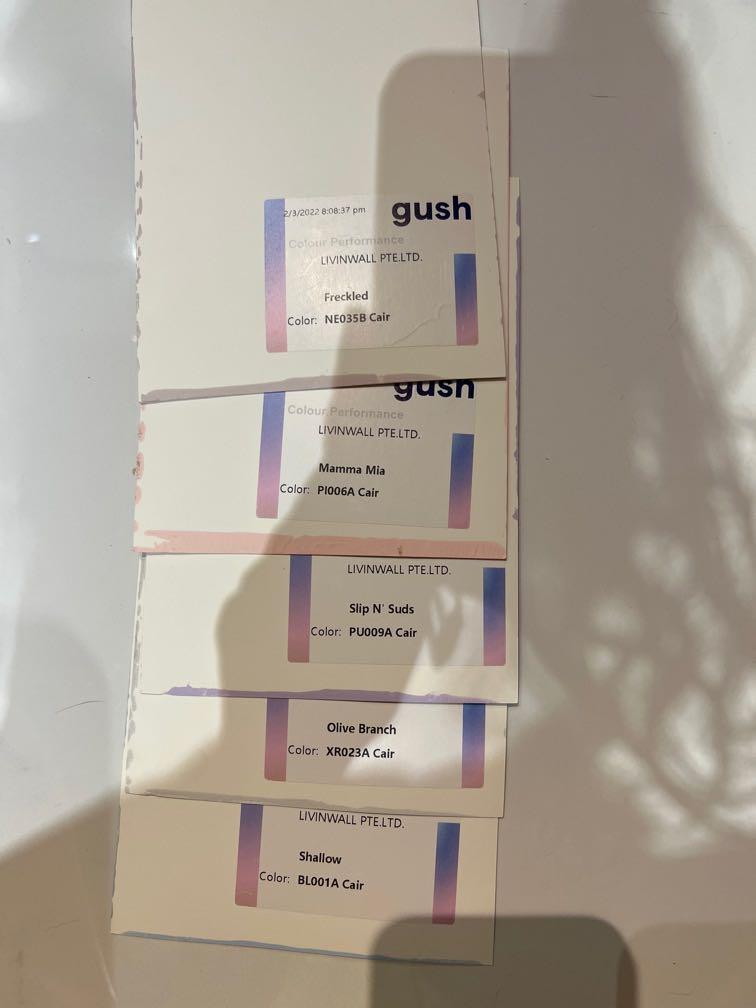 paint color samples from gush, Furniture & Home Living, Home Decor ...