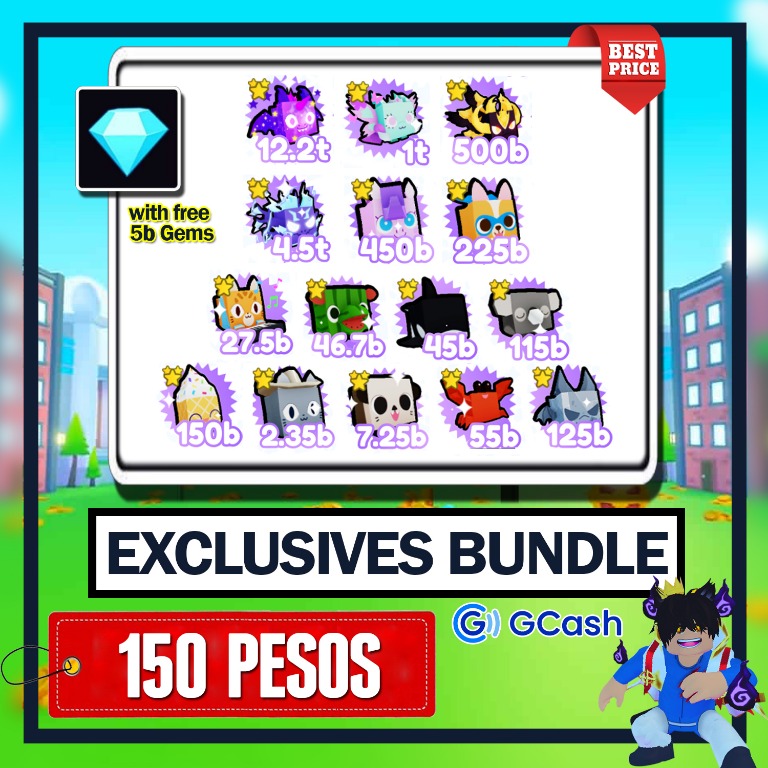 Pet Simulator X Exclusives Bundle, Video Gaming, Gaming Accessories, In ...