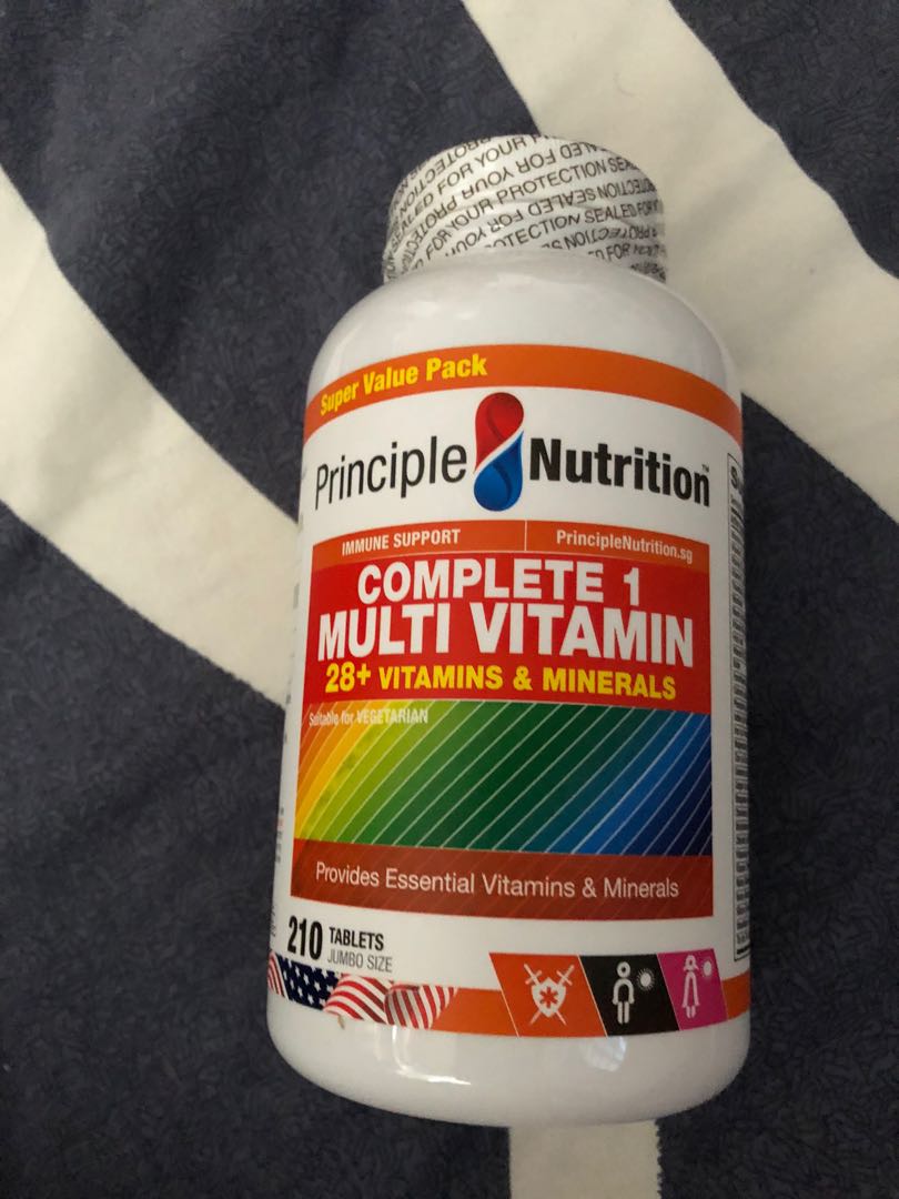 Principle Nutrition Complete 1 Multi Vitamin, Health & Nutrition ...