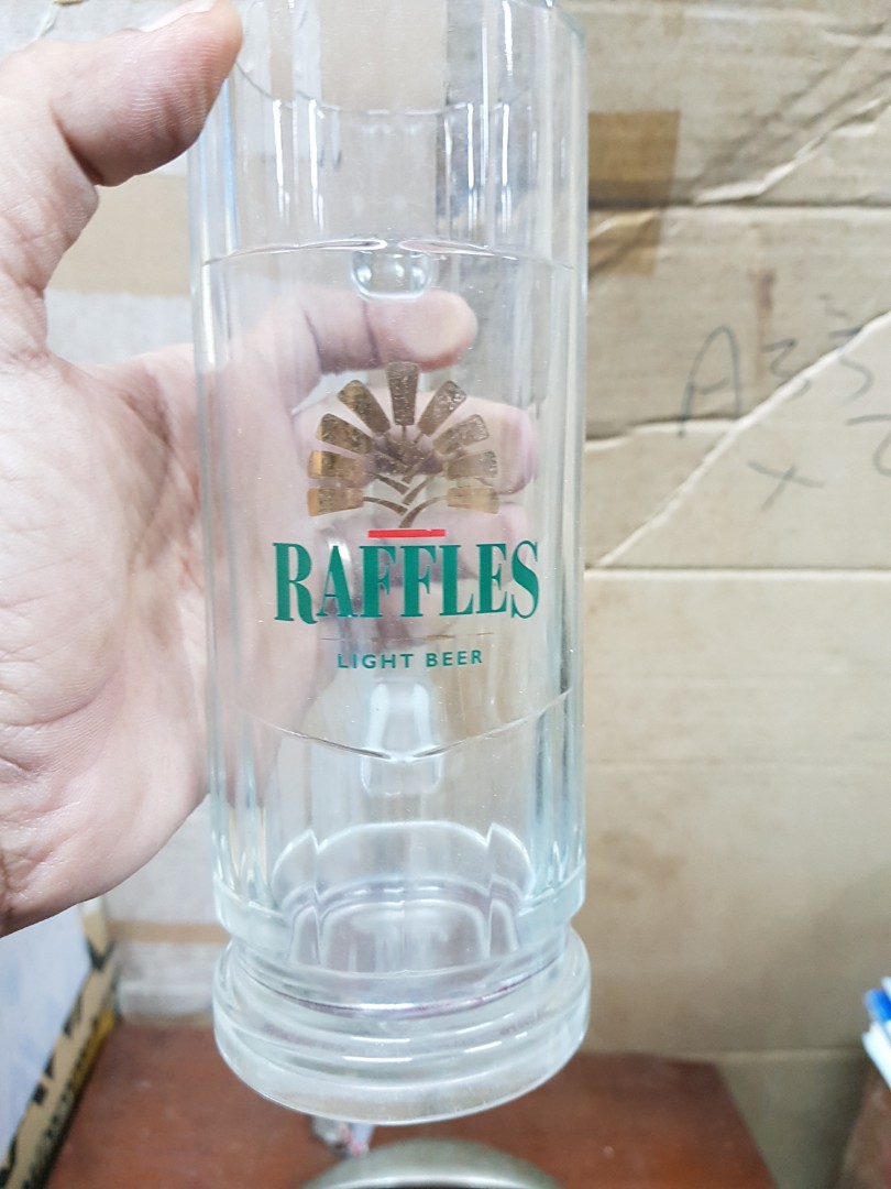 Raffles light beer mug glass, Furniture & Home Living, Kitchenware ...
