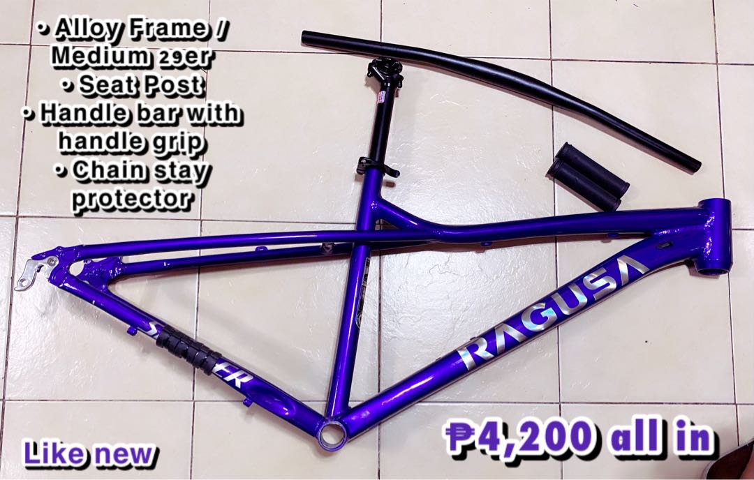 Ragusa Spoiler Medium - 29er MTB Alloy frame | Purple with Seat Post ...