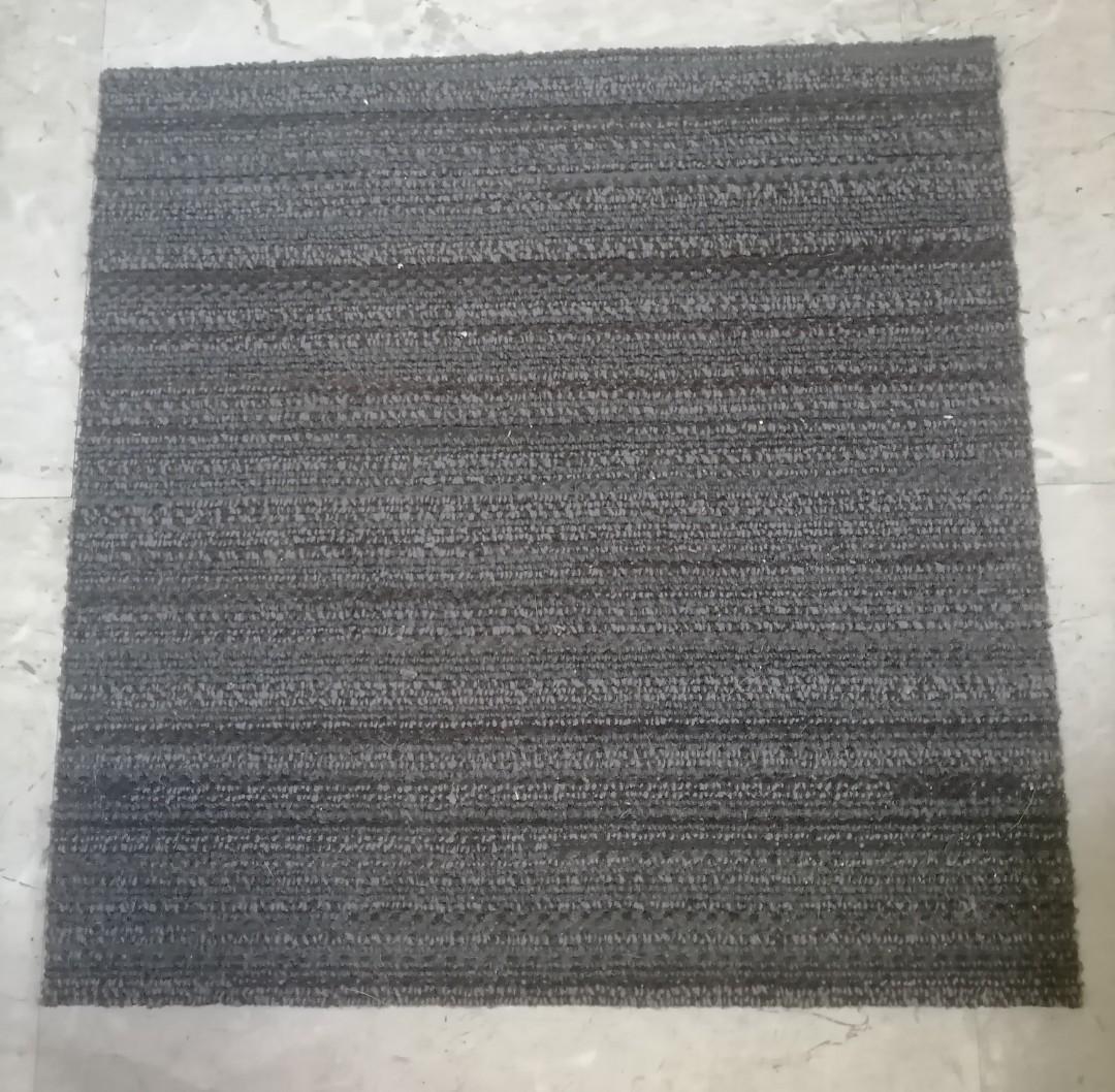 Rubberized Carpet tile, Furniture & Home Living, Home Decor, Carpets ...