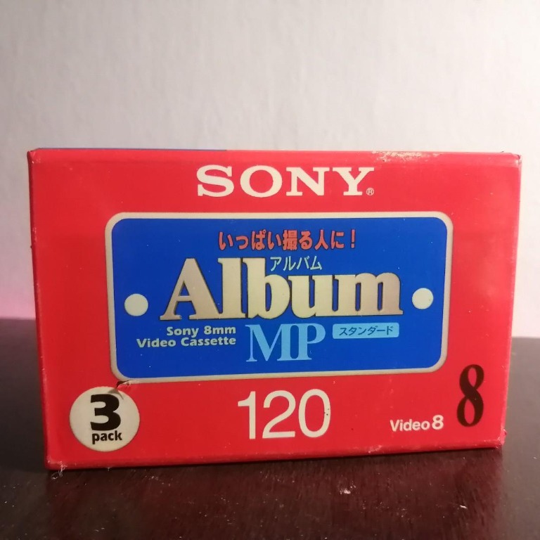 Sealed Sony Album MP 120 8mm Video Cassette 3P6-120MPL Video 8 (Japan ...