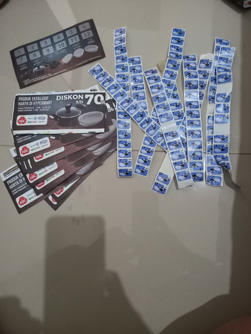 Stamp hypermart, Tiket & Voucher, Kartu Hadiah & Voucher di Carousell