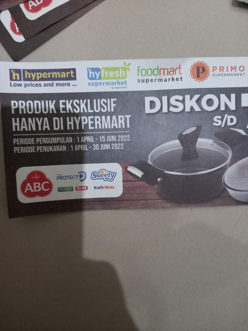 Stamp hypermart, Tiket & Voucher, Kartu Hadiah & Voucher di Carousell