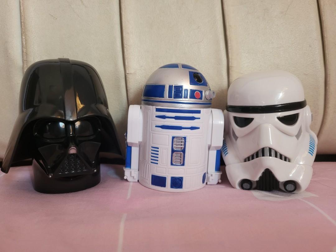 Starwars星球大戰模型收納儲物盒 黑武士 Darth vader R2-D2 白兵 stormtrooper disney ...