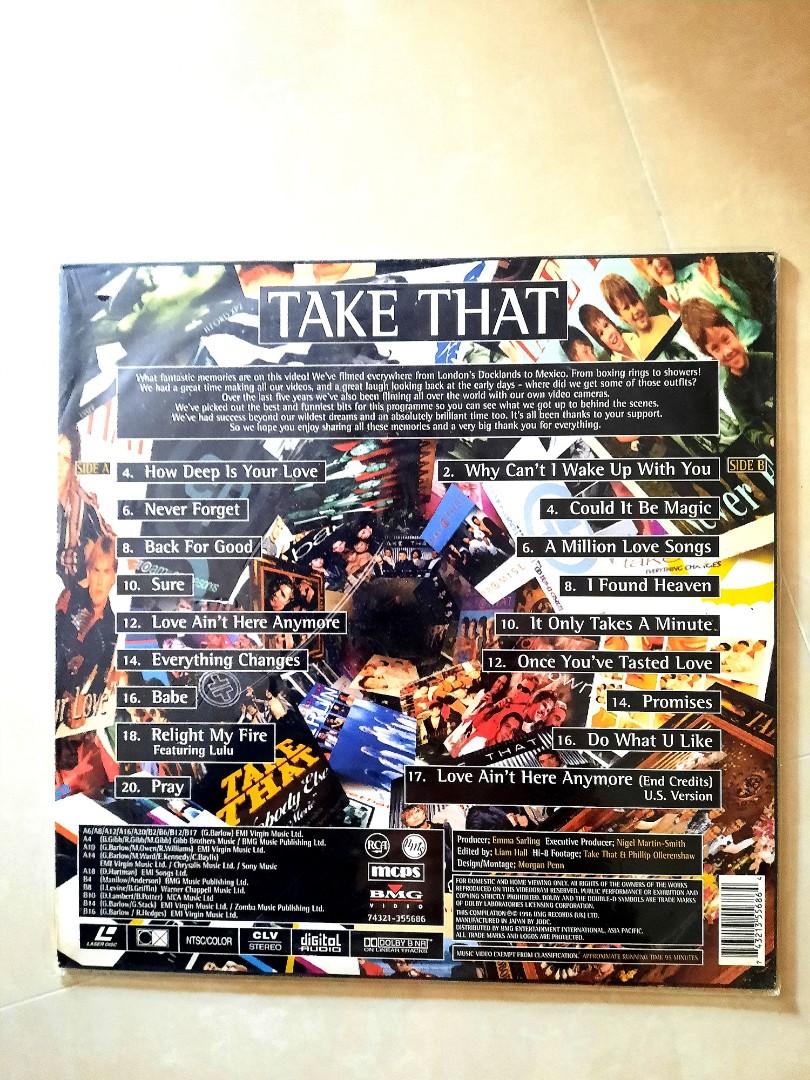 Take That Greatest Hits 1996 (12 inch Laserdisc), Hobbies & Toys, Music ...