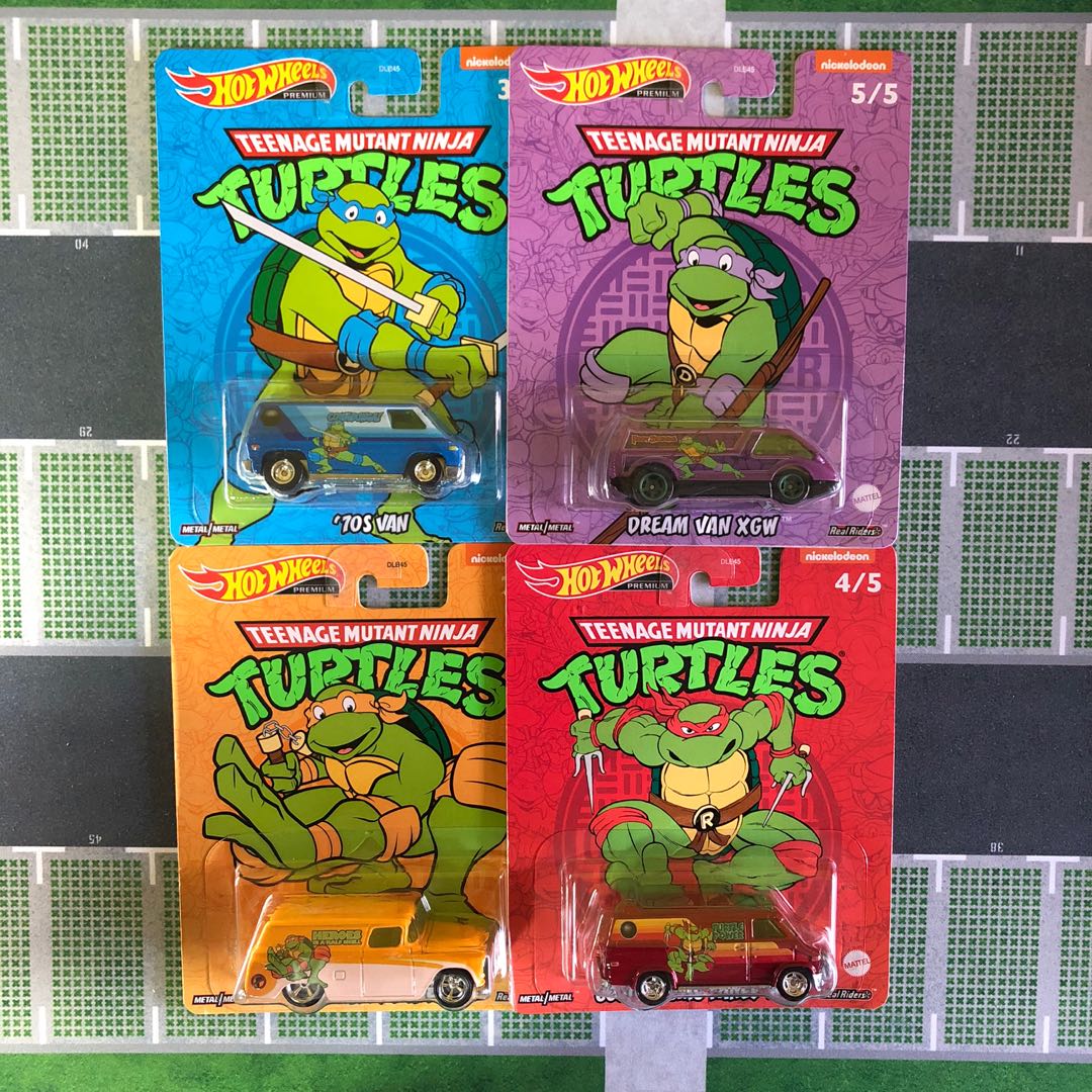 Teenage Mutant Ninja Turtles Hotwheels set 1/64, Hobbies & Toys, Toys ...