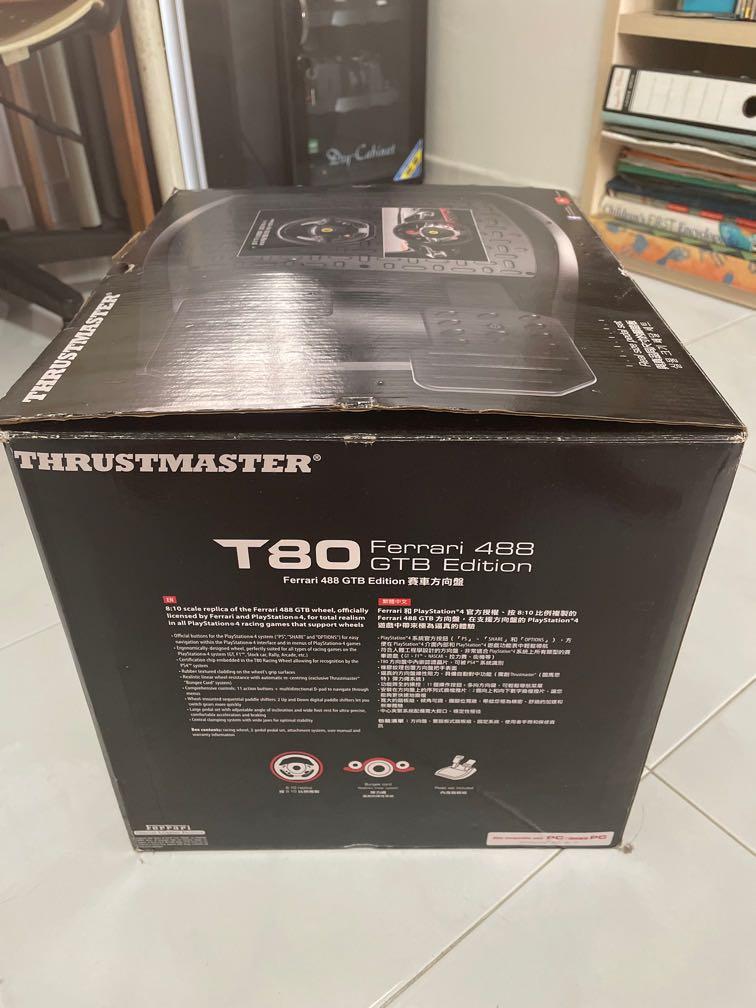 Thrustmaster T80 Ferrari 488 GTB Edition (PS4), Video Gaming, Gaming ...
