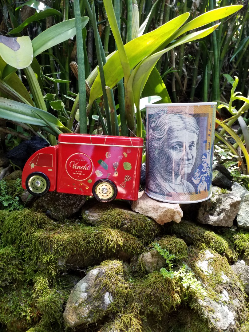 Tin can car and coin bank, Hobbies & Toys, Memorabilia & Collectibles ...