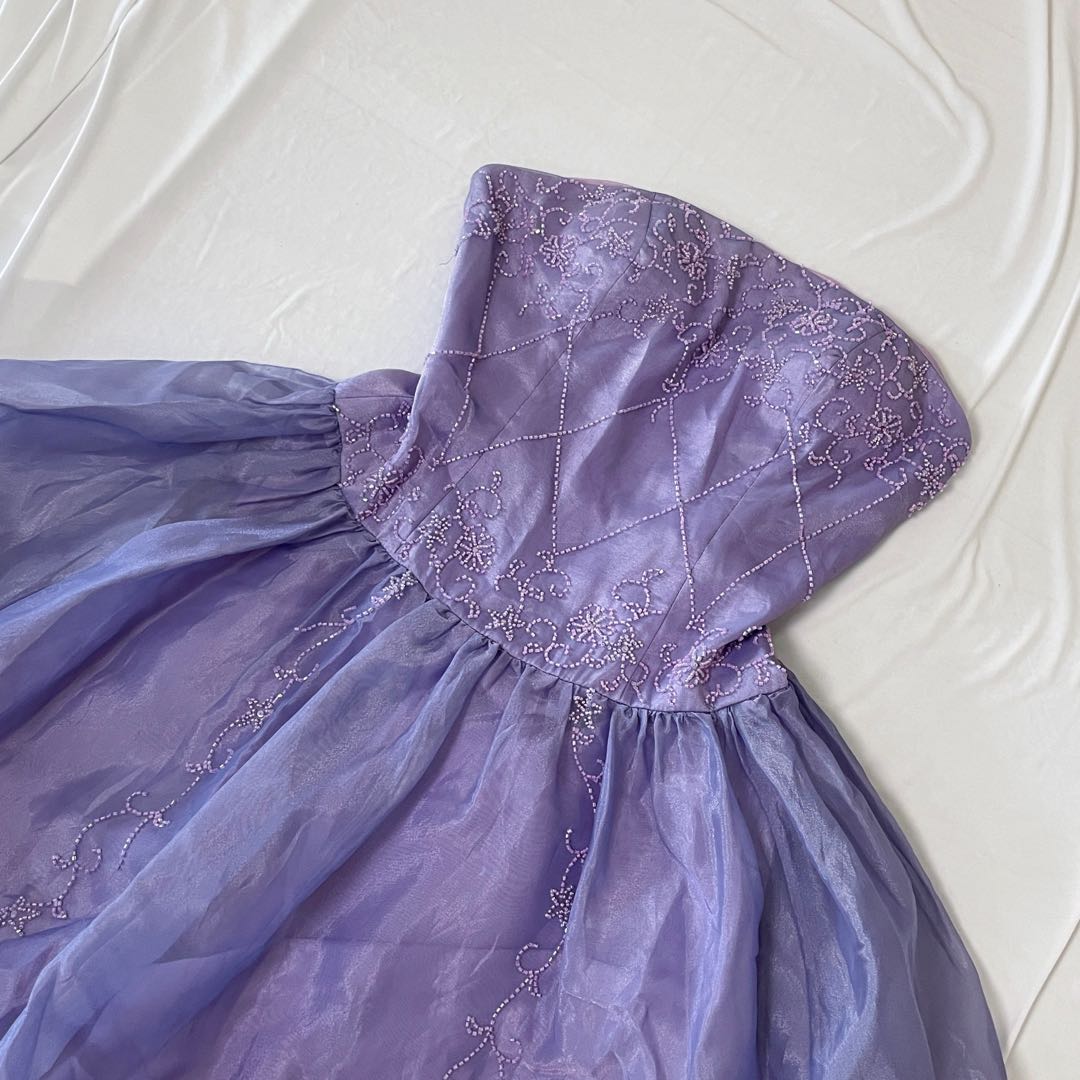 Vintage beaded lilac princess dress, Women's Fashion, Dresses & Sets ...