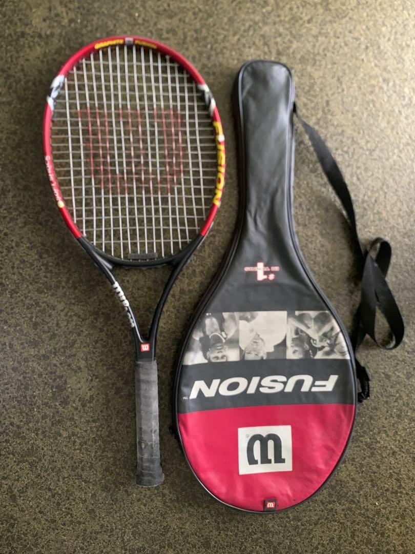Wilson graphite fusion tennis racket, Sports Equipment, Sports & Games ...