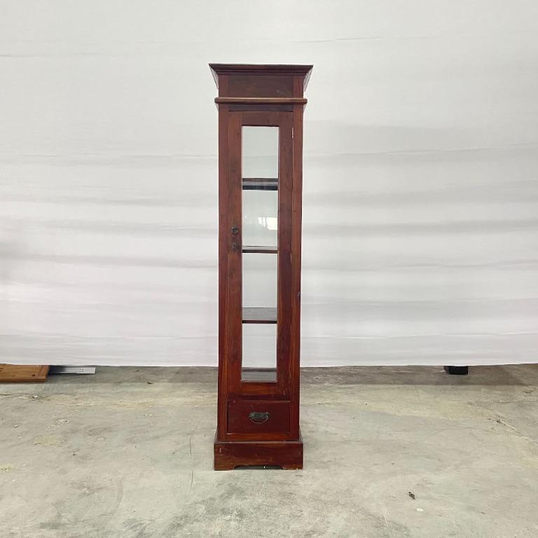 Wooden Display Cabinet / Kabinet Paparan Kayu, Furniture & Home Living ...
