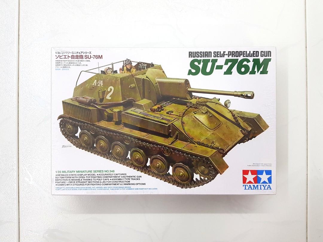 1/35 #35348 Tamiya Russian Self Propelled Gun SU-76M *MISB* (2nd World War Armored Vehicle Tank ...
