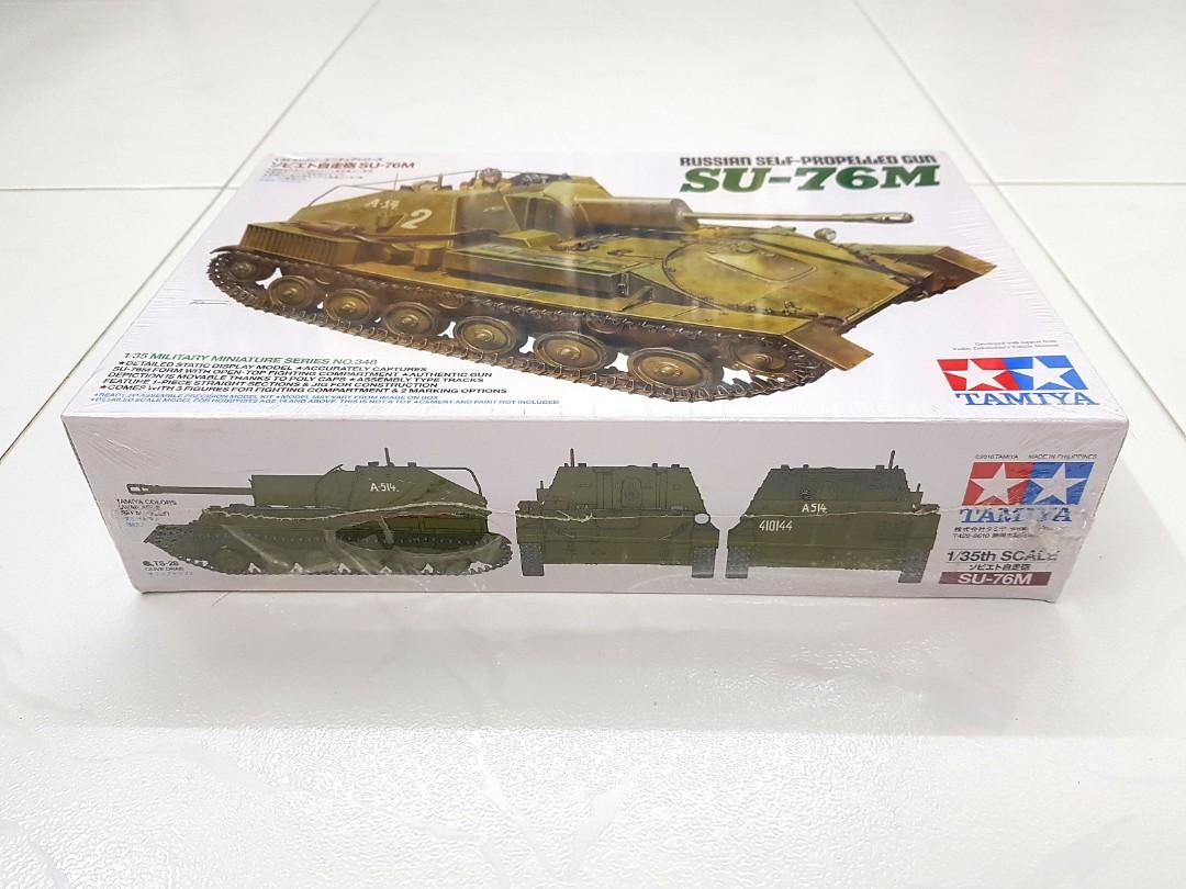 1/35 #35348 Tamiya Russian Self Propelled Gun SU-76M *MISB* (2nd World War Armored Vehicle Tank ...