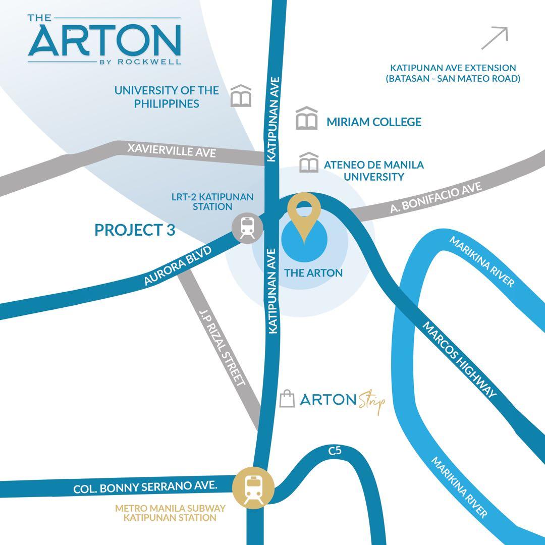 2BR Facing amenities at The Arton West Tower by Rockwell Katipunan ...