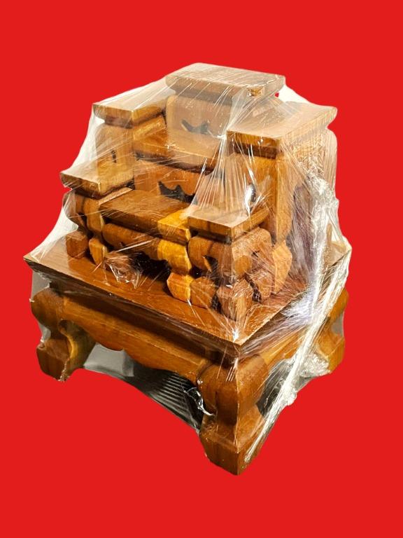 [$45] Altar Mini Wooden Altar Table for Thai Amulets/Small Buddha ...