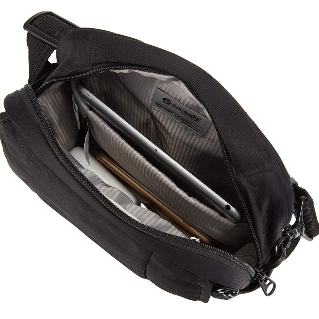 Pacsafe Metrosafe LS200 Anti-Theft Shoulder Bag, Black, Women's Fashion ...