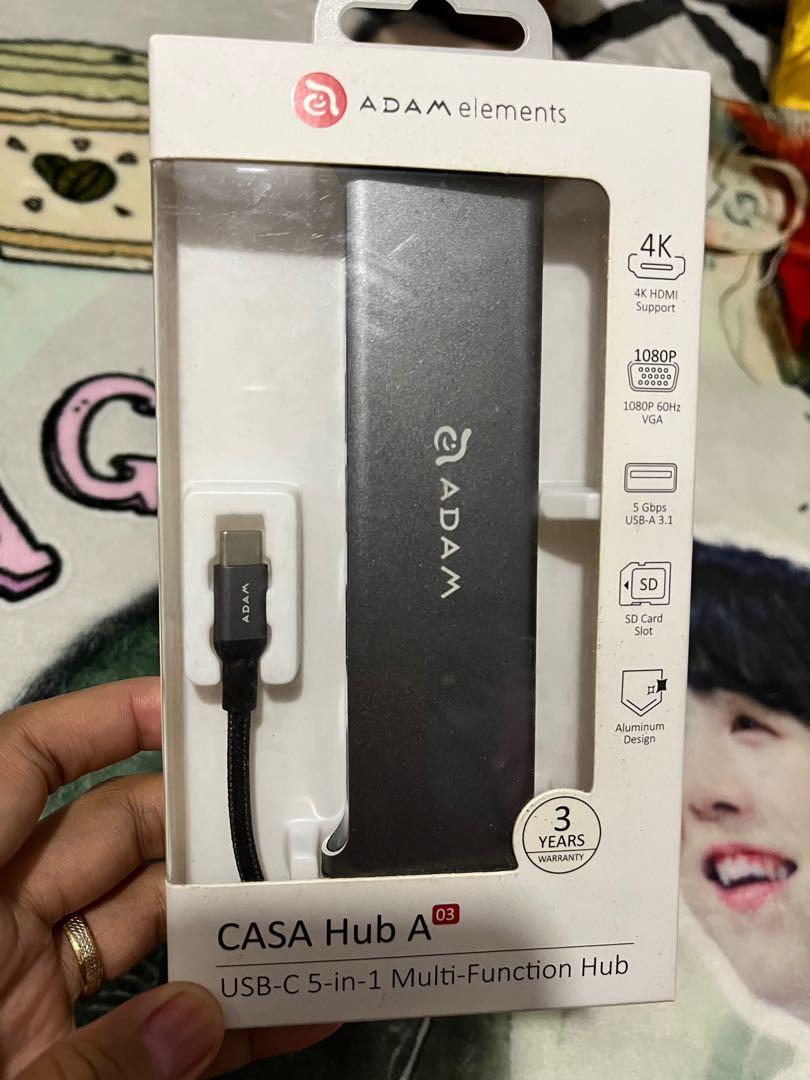 ADAM usb-C hub 5 in 1 adapter, Mobile Phones & Gadgets, Mobile & Gadget ...