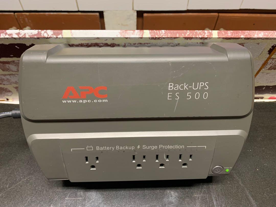 APC ES 500 Back-Up Battery with Surge Protection, Computers & Tech ...
