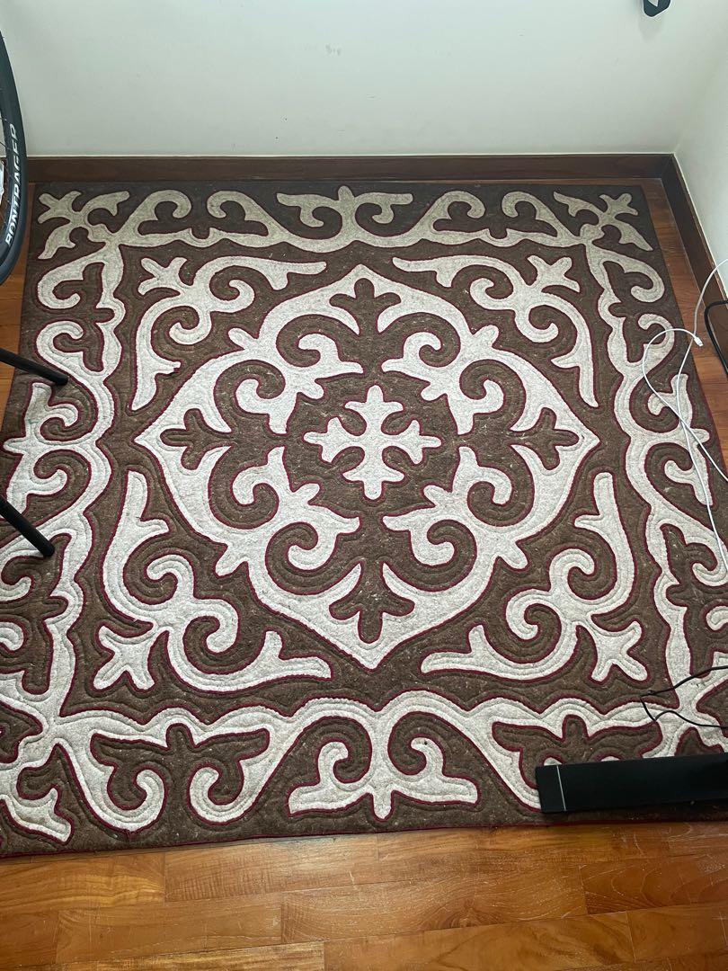 Authentic felt carpet from Central Asia, Furniture & Home Living, Home ...