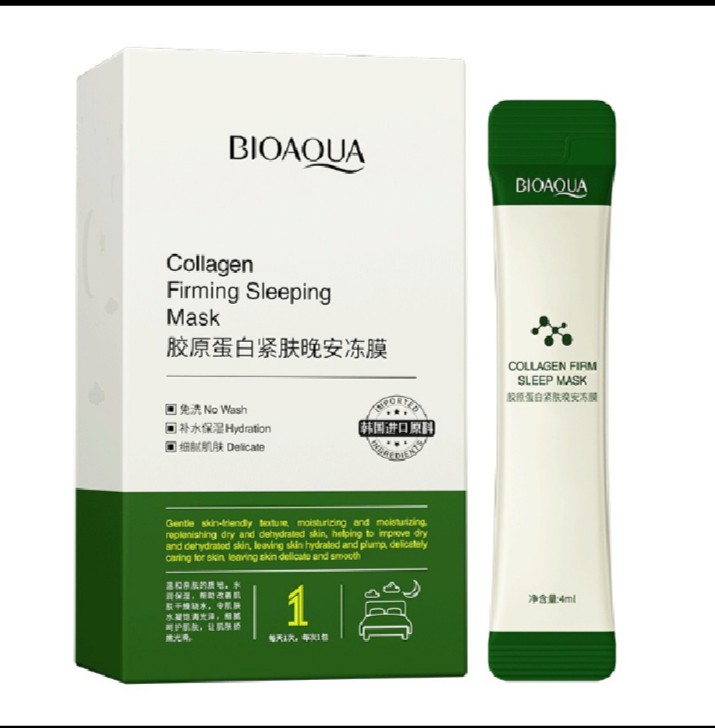 Bioaqua Collagen Firming Sleeping mask, Beauty & Personal Care, Face ...