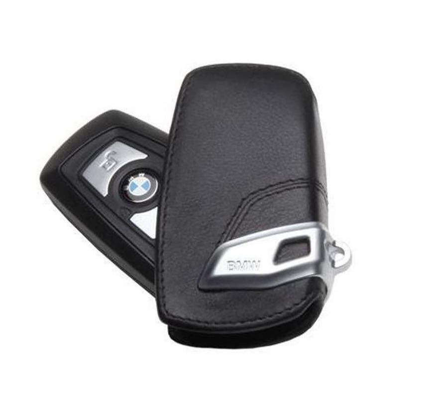 BMW Black Leather Key Case Original 82292219911 for F01, F02, F06, F07 ...