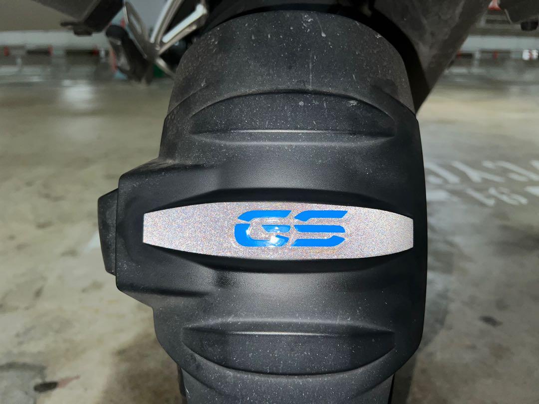 BMW motorcycle Mud guard customised safety reflective 3M sticker made ...
