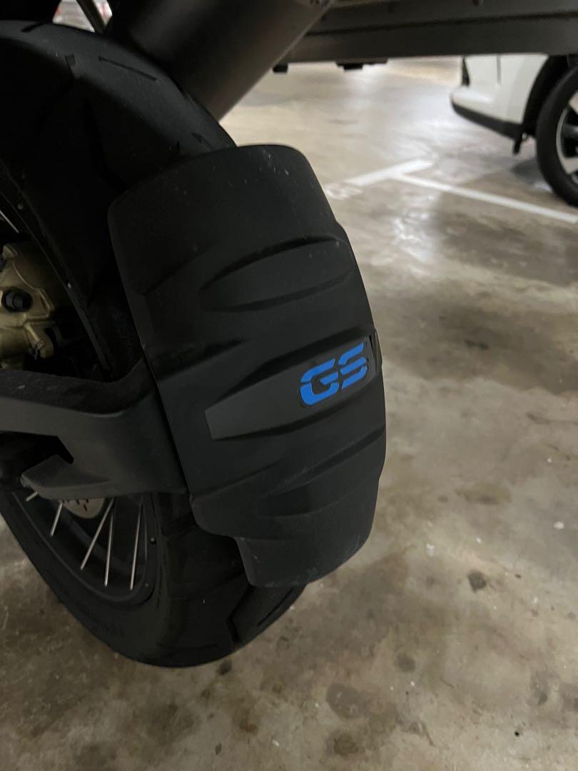BMW motorcycle Mud guard customised safety reflective 3M sticker made ...
