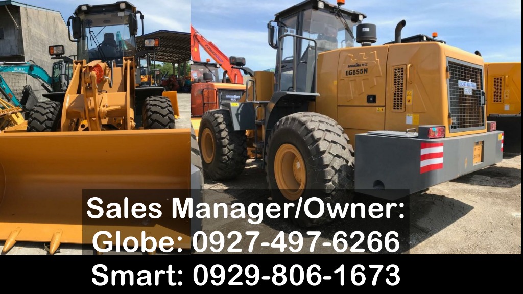 Brand new 3 cubic Wheel pay loader LG855N Lonking and more brandnew ...