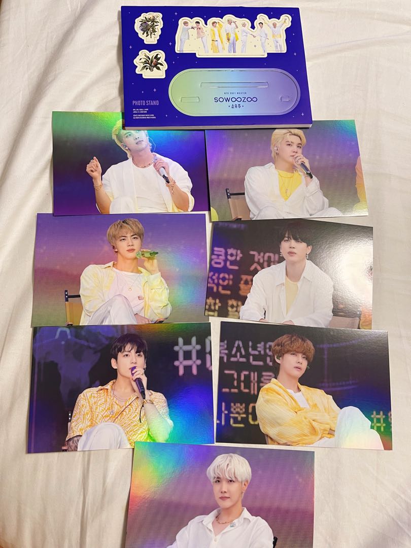 BTS 2021 MUSTER SOWOOZOO HOLOGRAM POSTCARD SET AND PHOTOSTAND, Hobbies ...