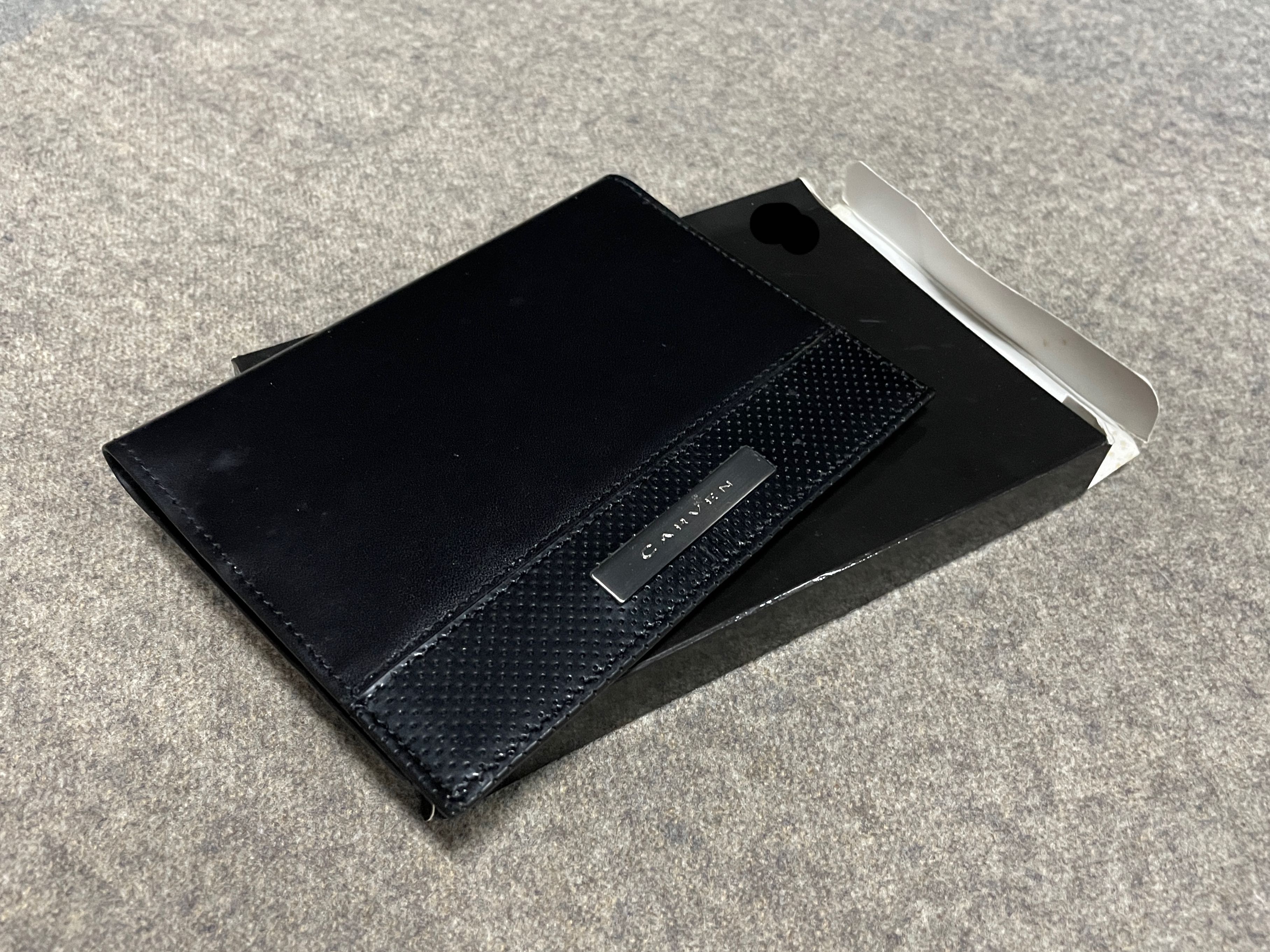 Carven Black Card Holder, Men's Fashion, Watches & Accessories, Wallets ...