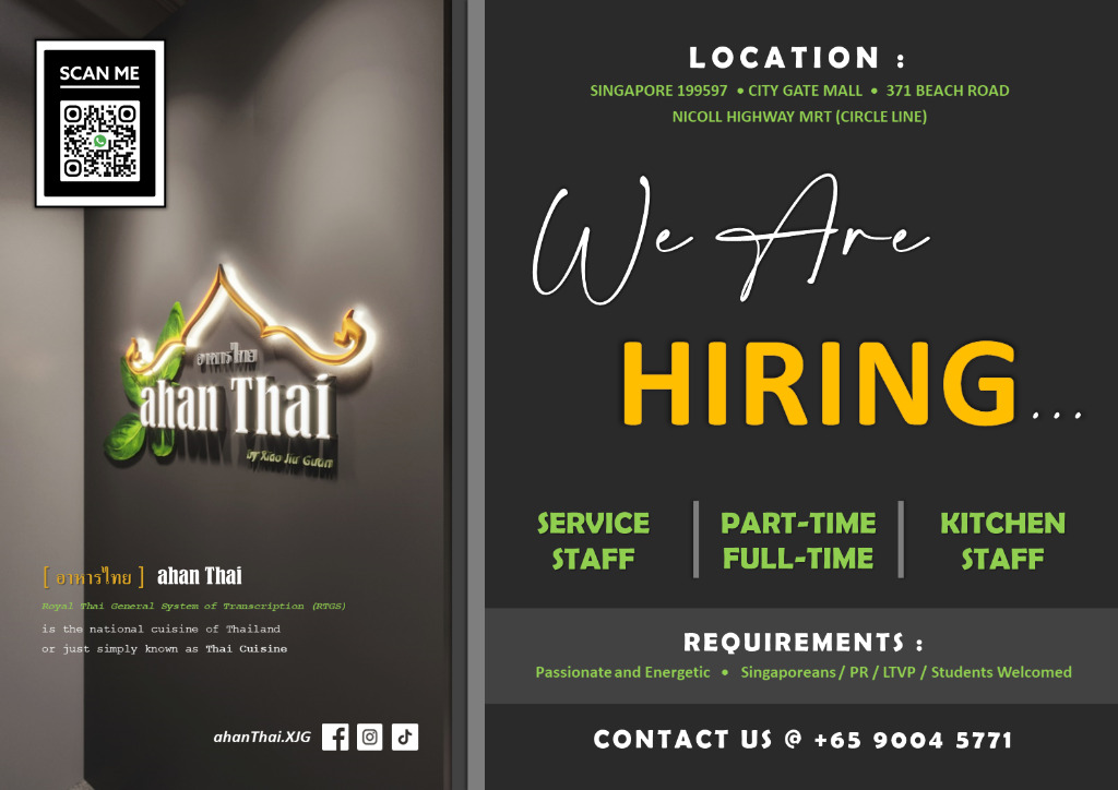 Cashier and Service (FOH) Crew, Jobs, Hospitality, F&B on Carousell