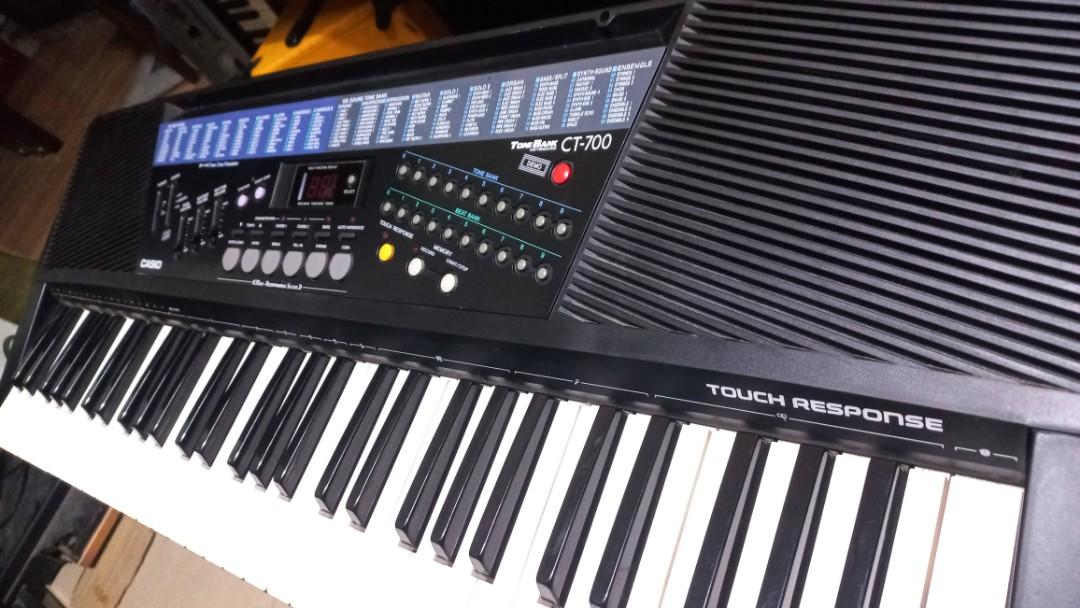Casio CT-700 Touch Response 61-Key Portable Piano Keyboard, Hobbies ...