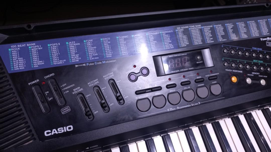 Casio CT-700 Touch Response 61-Key Portable Piano Keyboard, Hobbies ...