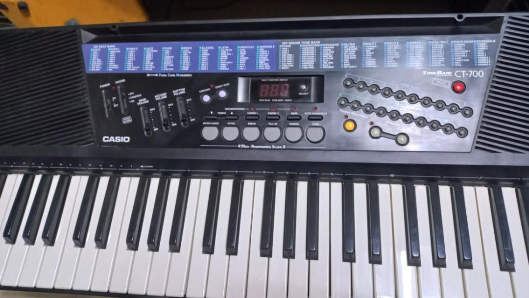 Casio CT-700 Touch Response 61-Key Portable Piano Keyboard, Hobbies ...
