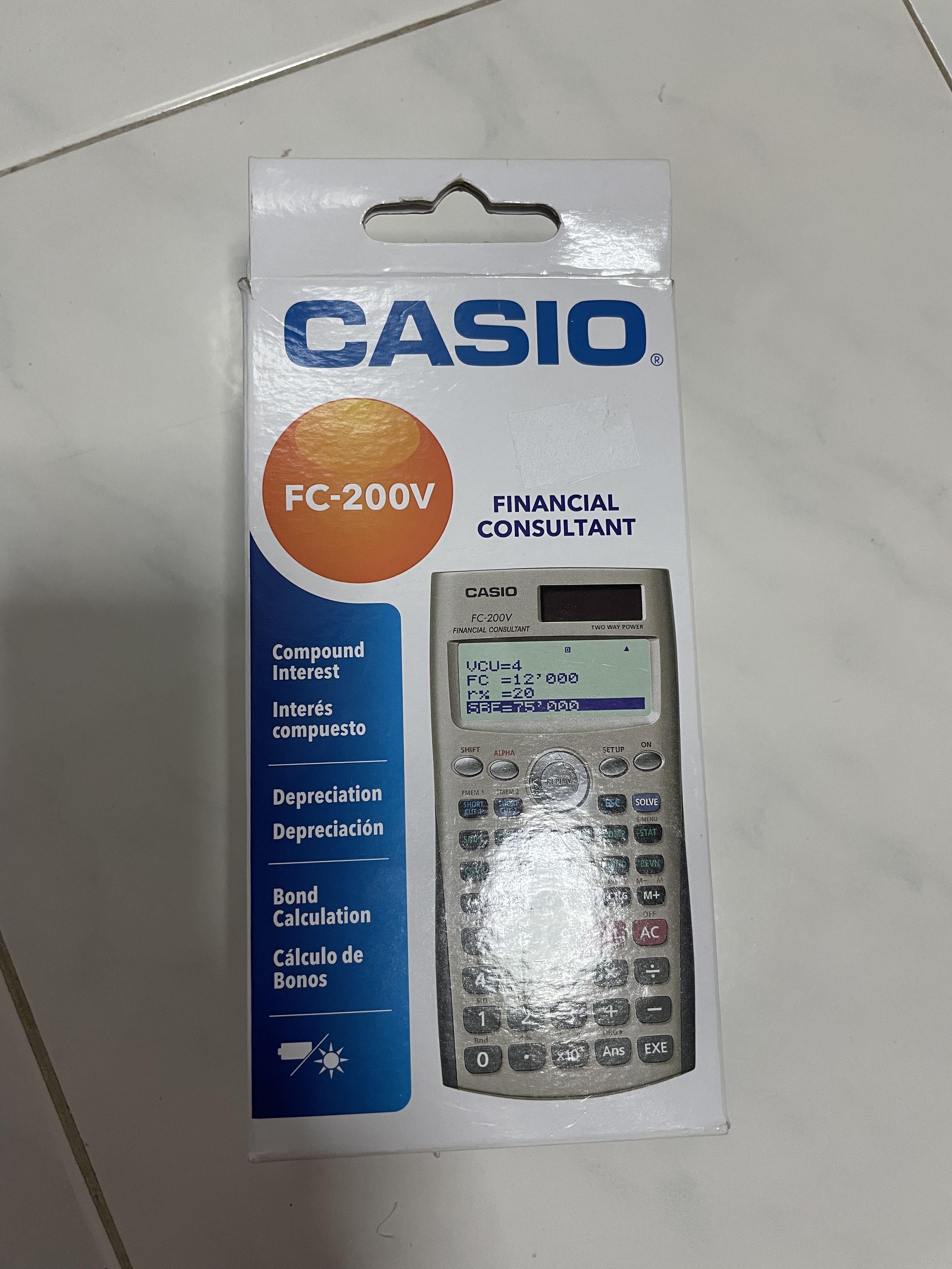 Casio fc-200v financial calculator, Mobile Phones & Gadgets, Other ...