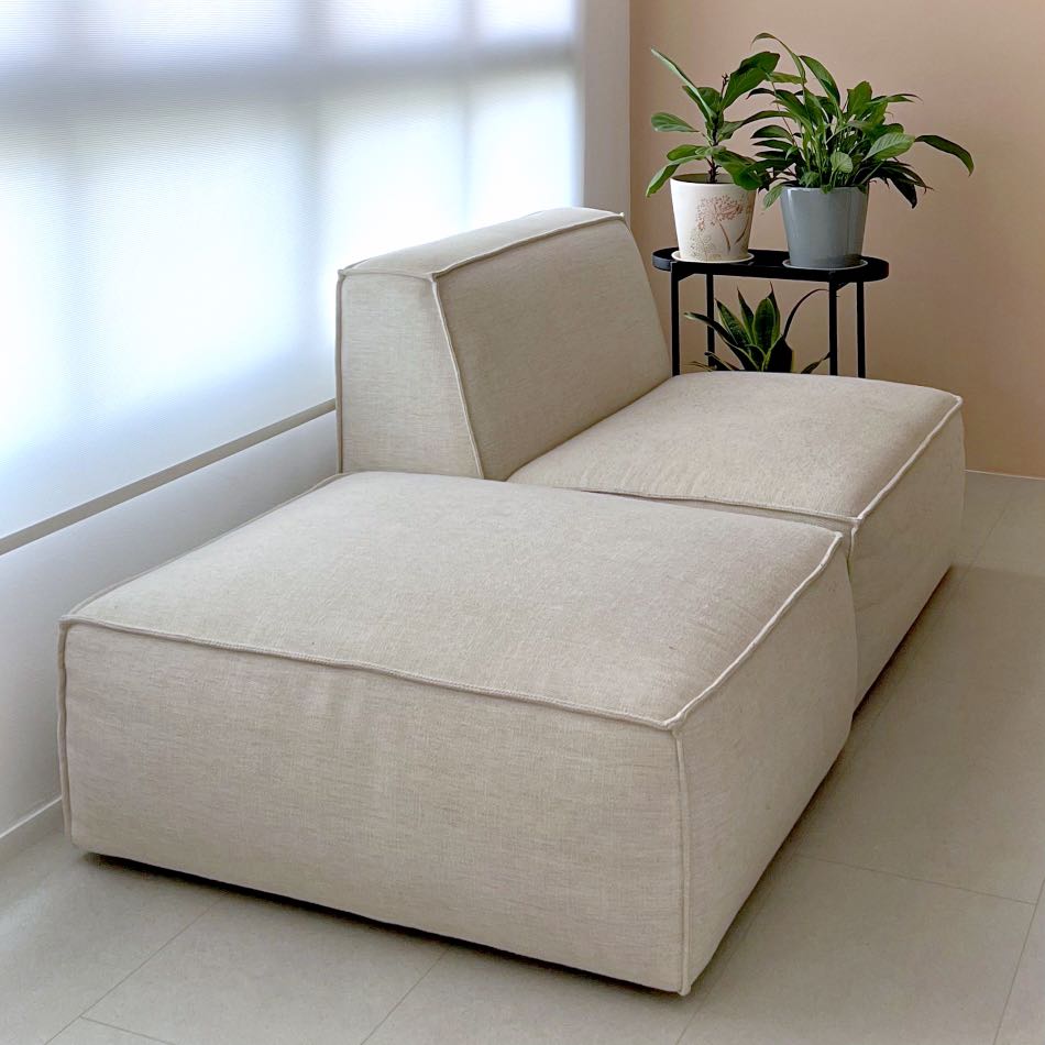 Castlery Jonathan Sofa + Ottoman, Furniture & Home Living, Furniture ...