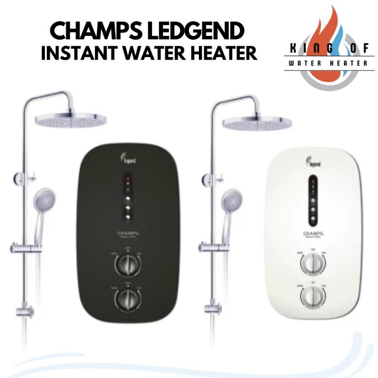 Champs Legend Instant Heater With Rain shower & DC Booster Pump/Water ...