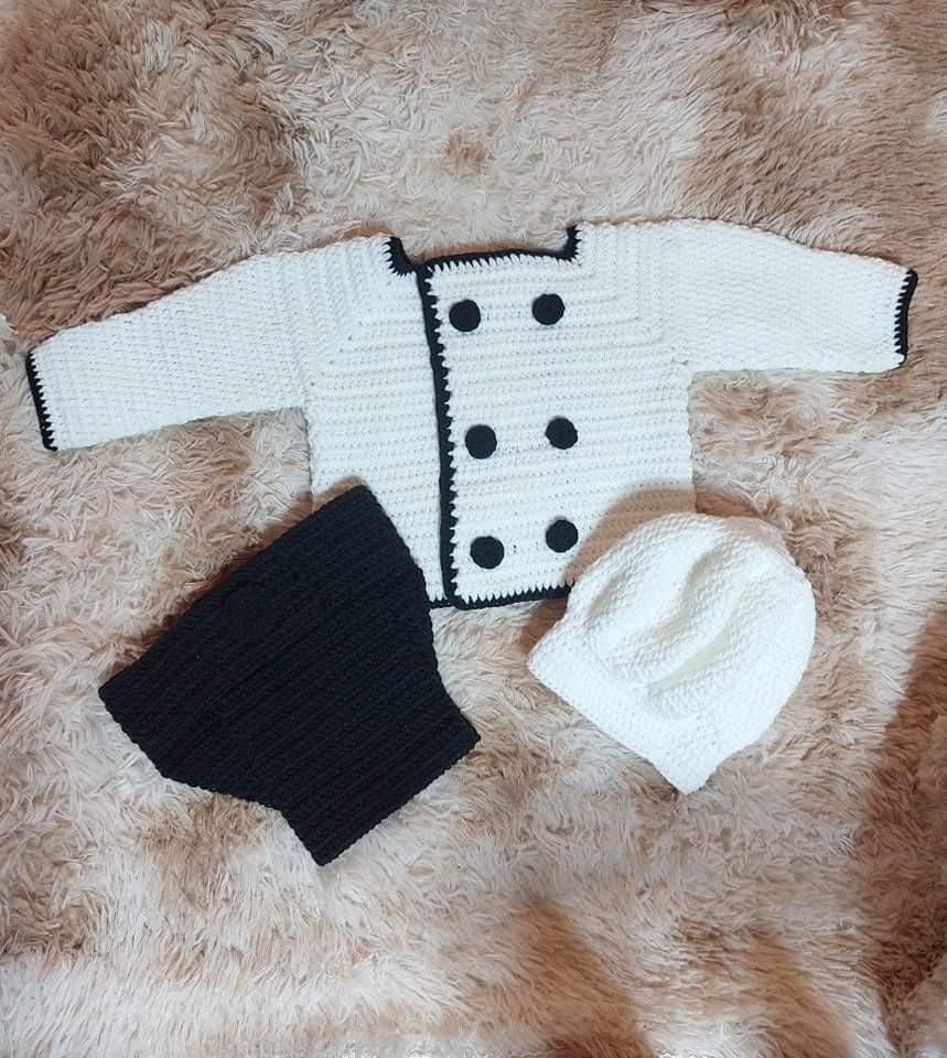 Chef baby milestone costume, Babies & Kids, Babies & Kids Fashion on ...